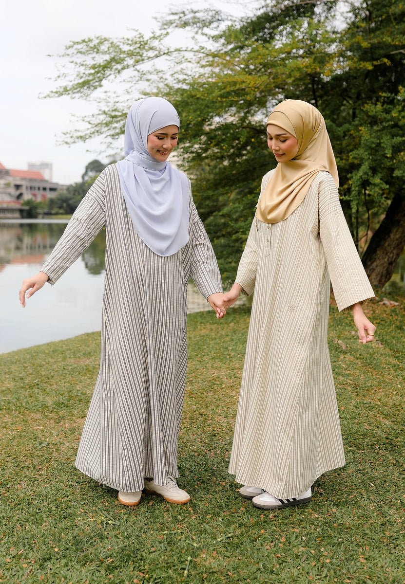 Rayya Stripe Kaftan – QAYSAA